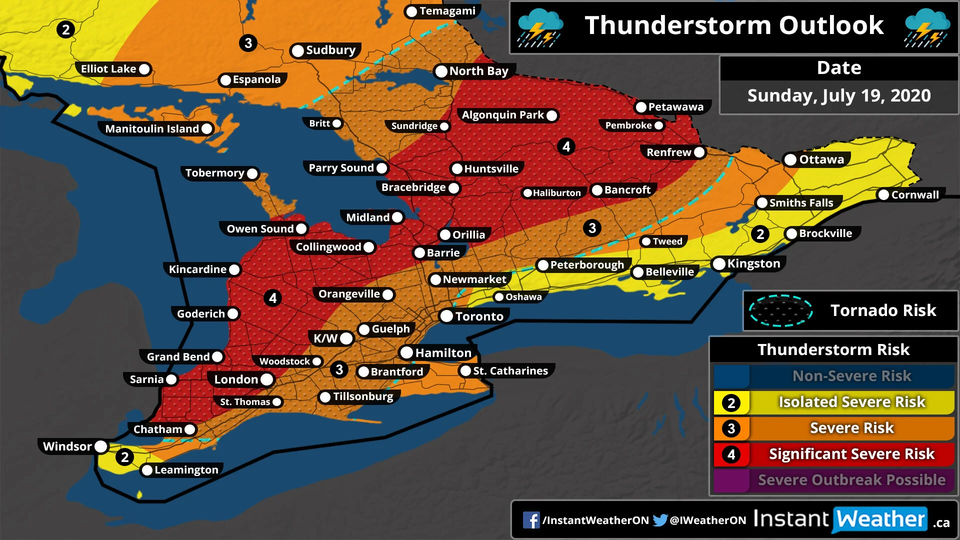 Us Thunderstorm Forecast Map