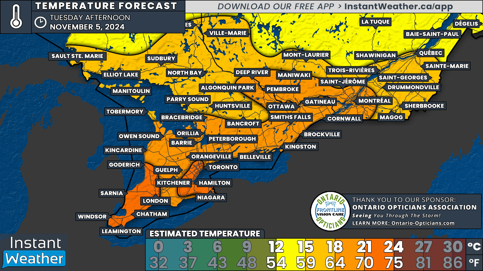 Your Weather Forecast for Ontario