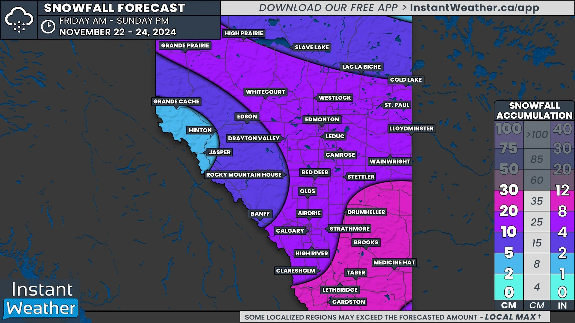 Your Weather Forecast for Alberta