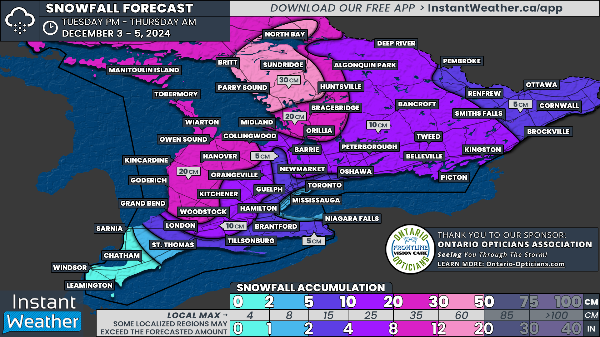 Your Weather Forecast for Ontario