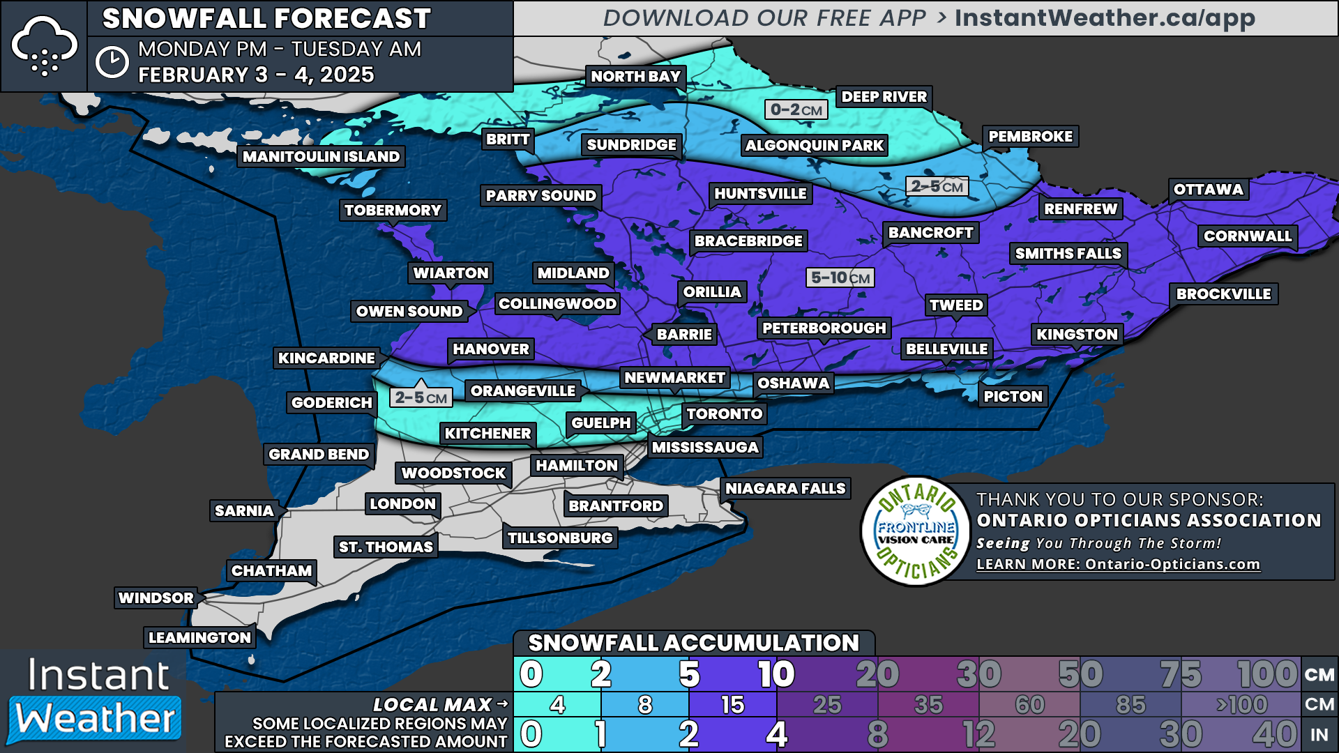 Your Weather Forecast for Ontario