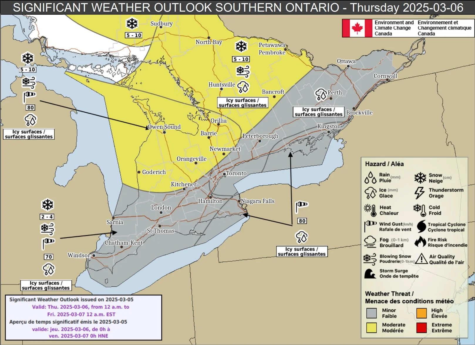 Your Weather Forecast for Ontario