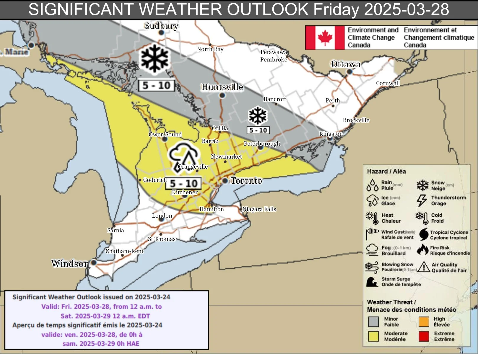 Your Weather Forecast for Ontario