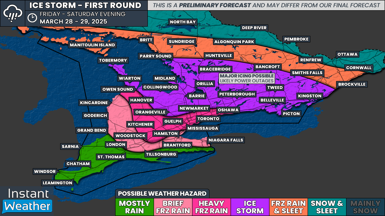 Potential Major Ice Storm Threat on the Horizon for Southern Ontario ...