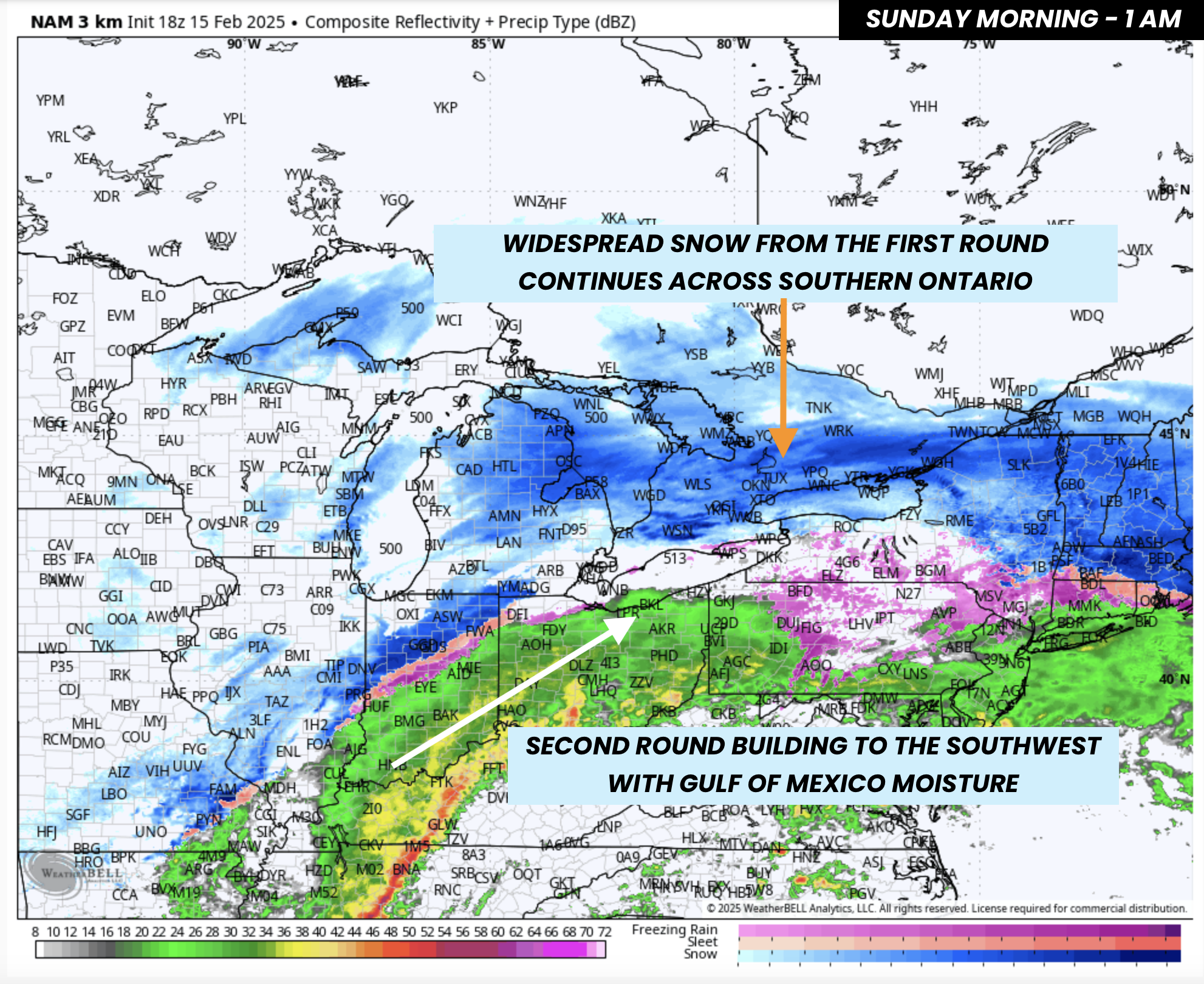 Strongest Snowstorm in Years to Bury Southern Ontario in Up to 50cm of ...
