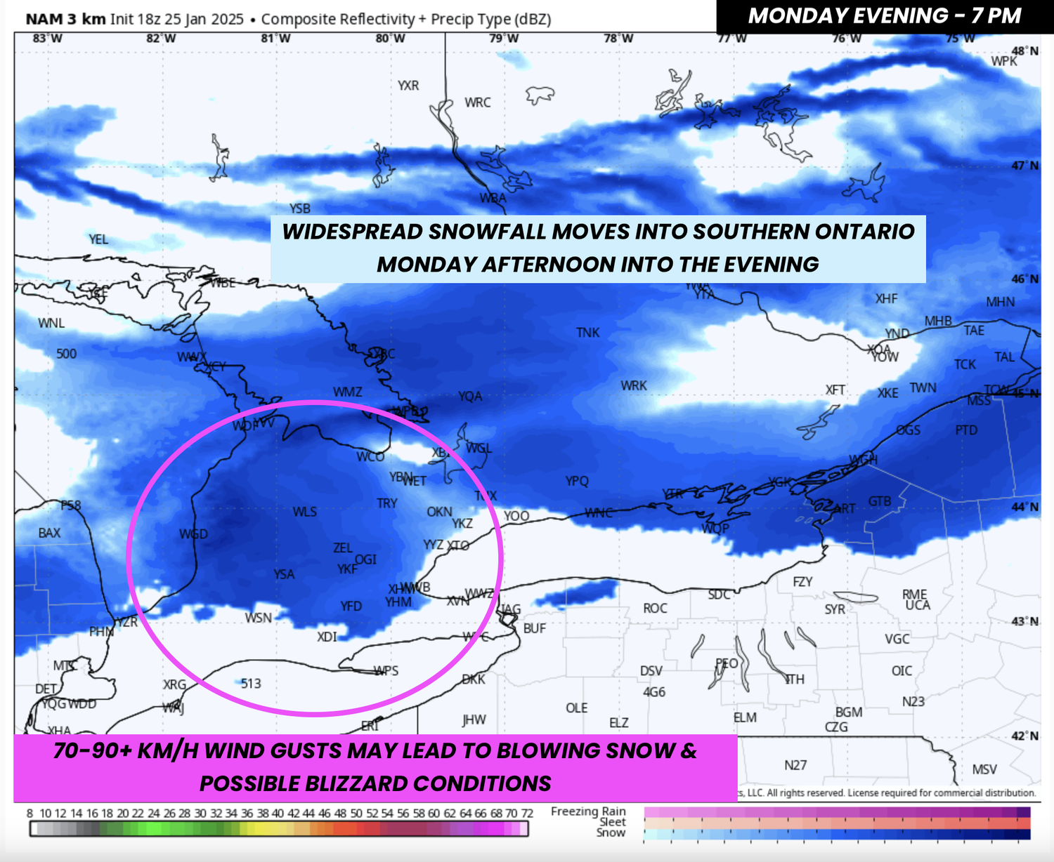 Snow Squalls Return to Southern Ontario This Weekend With Up to 20cm of ...