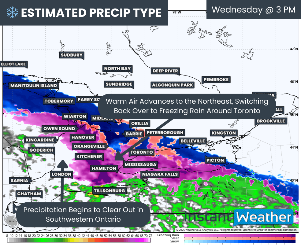 Ice Storm Threat for Hamilton and Kitchener as Toronto and Barrie Face ...