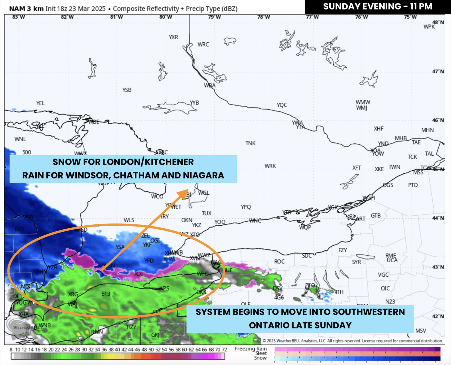 Spring Snowstorm Could Dump Up to 20cm of Snow on Parts of Southern ...