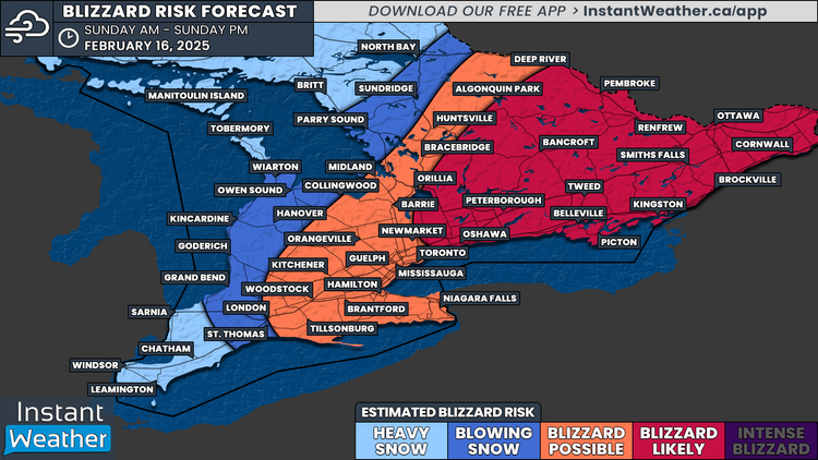 Strongest Snowstorm in Years to Bury Southern Ontario in Up to 50cm of ...