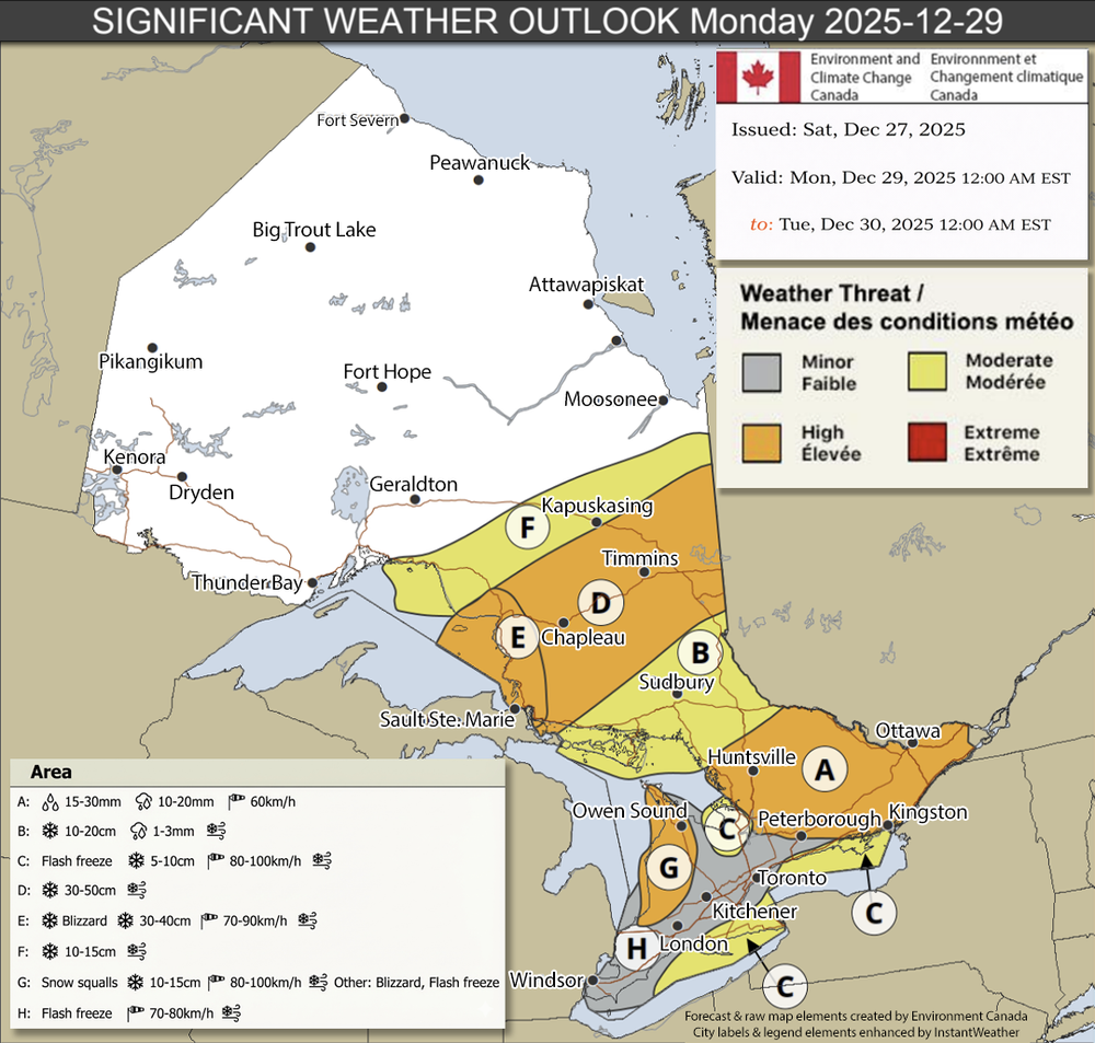 BREAKING: Major Winter Storm Expected for Ontario Beginning Sunday with ...
