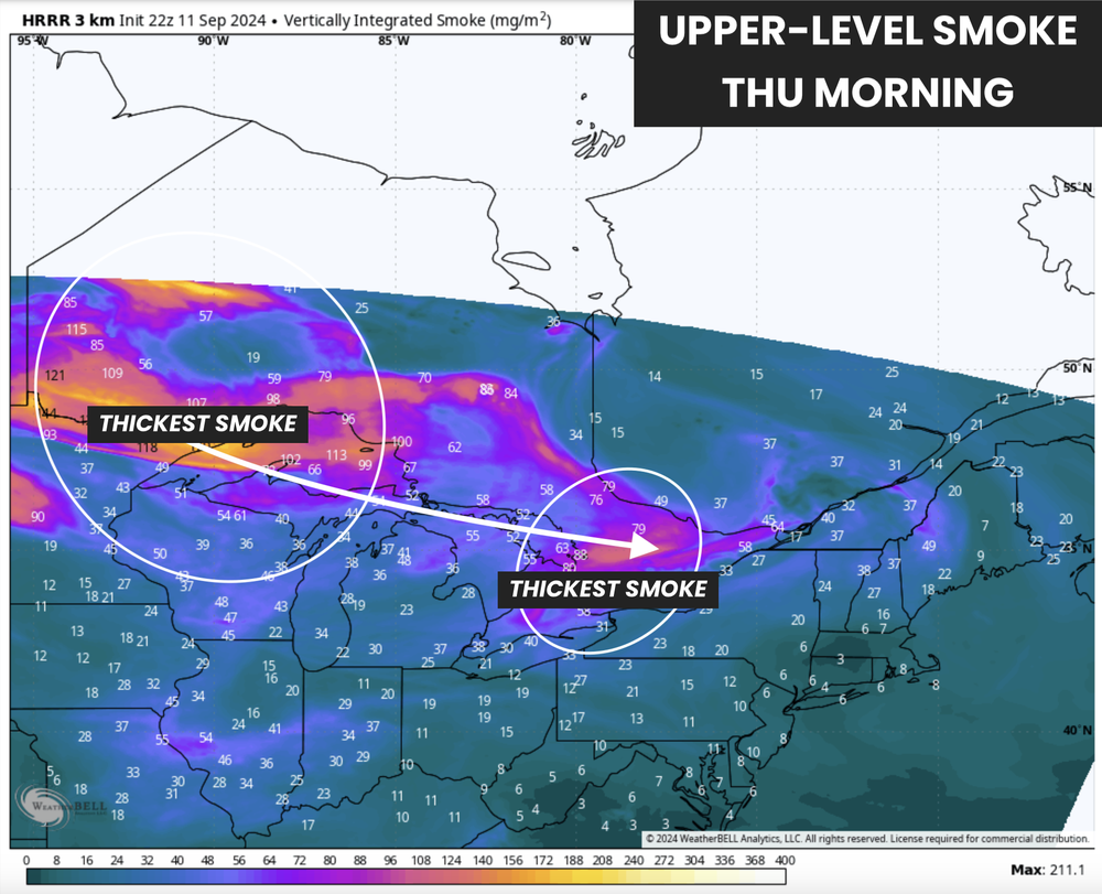 Smoky Skies Ahead as Upper-Level Wildfire Smoke Sets In Across Ontario