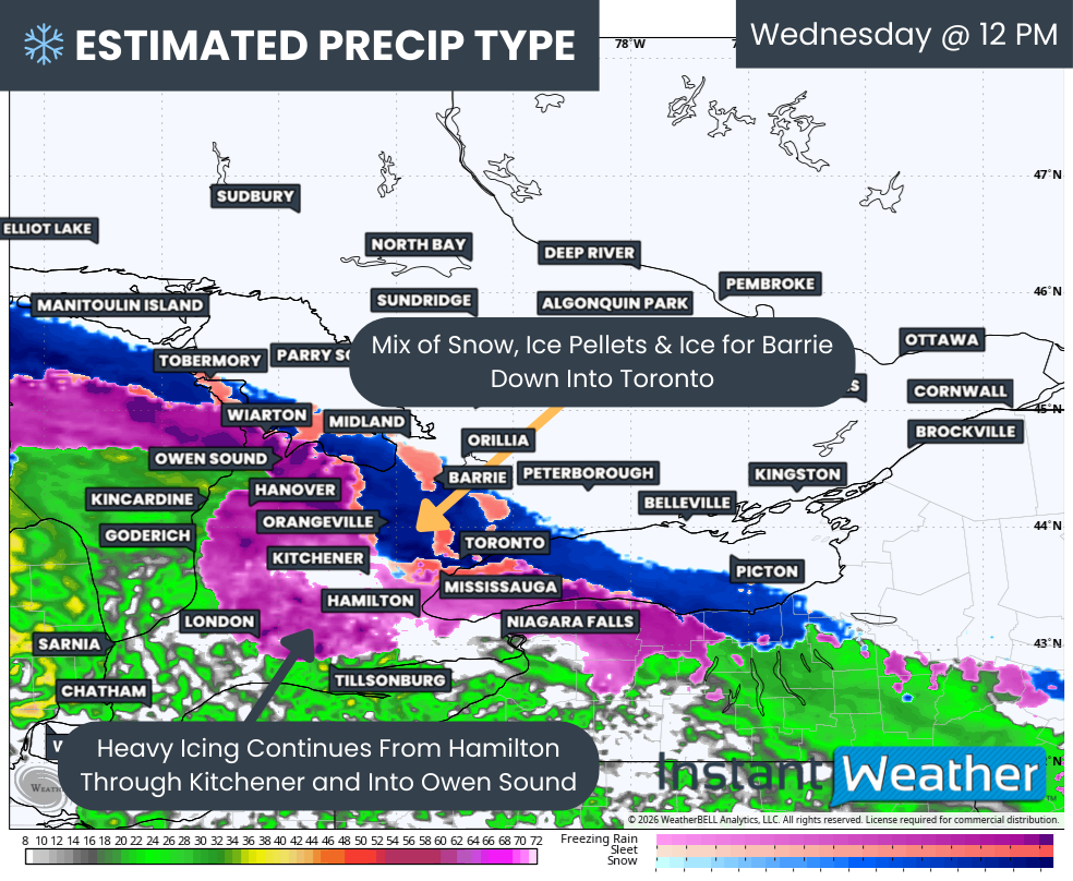 Ice Storm Threat for Hamilton and Kitchener as Toronto and Barrie Face ...