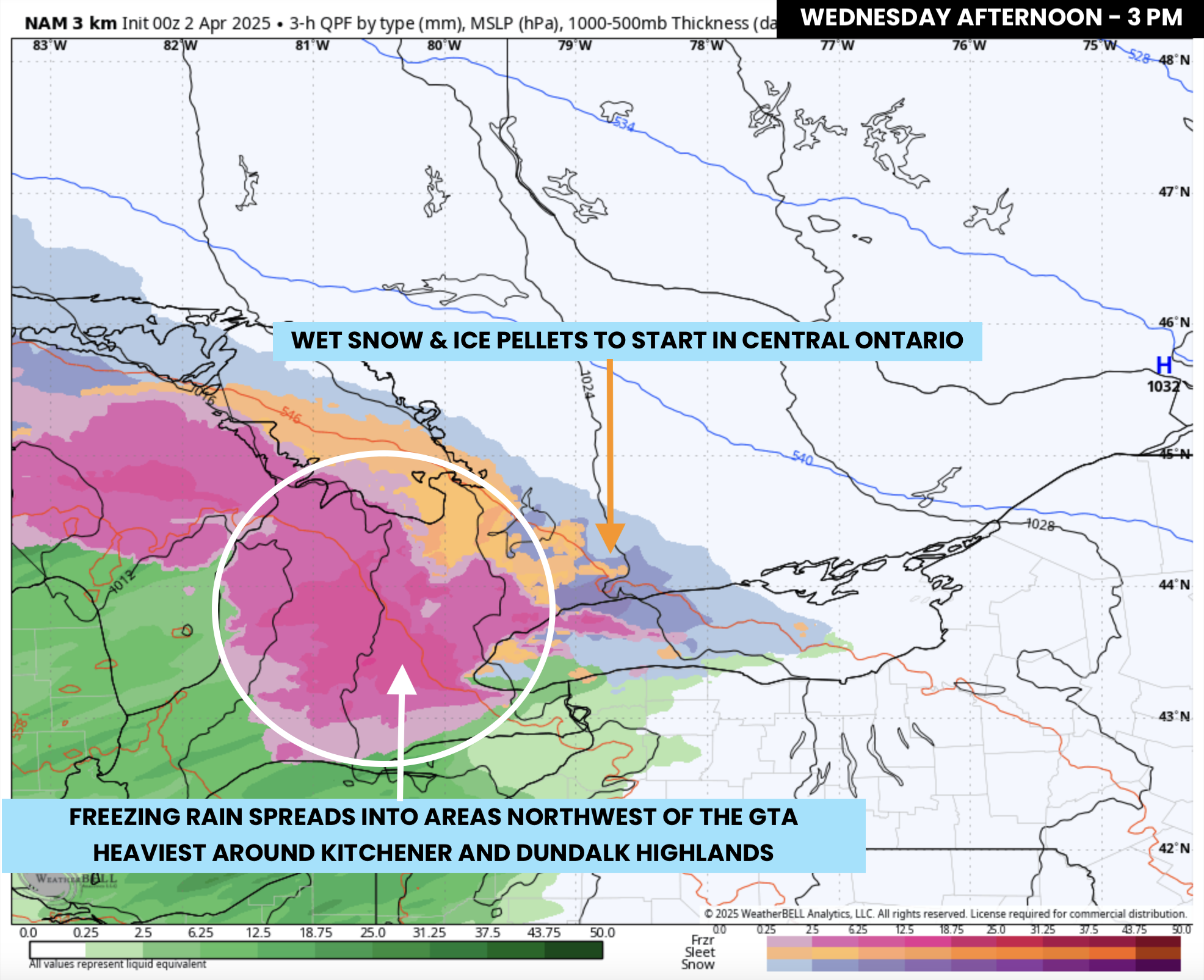 Mid-Week Freezing Rain Risk Threatens Southern Ontario After Last ...