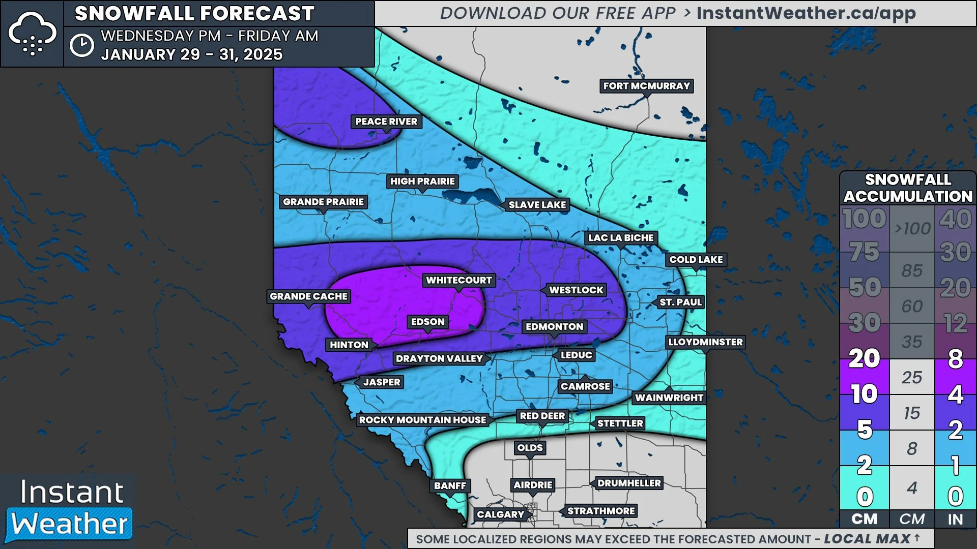 Thursday's Snowfall in Alberta Just a Precursor to a Larger Storm That ...