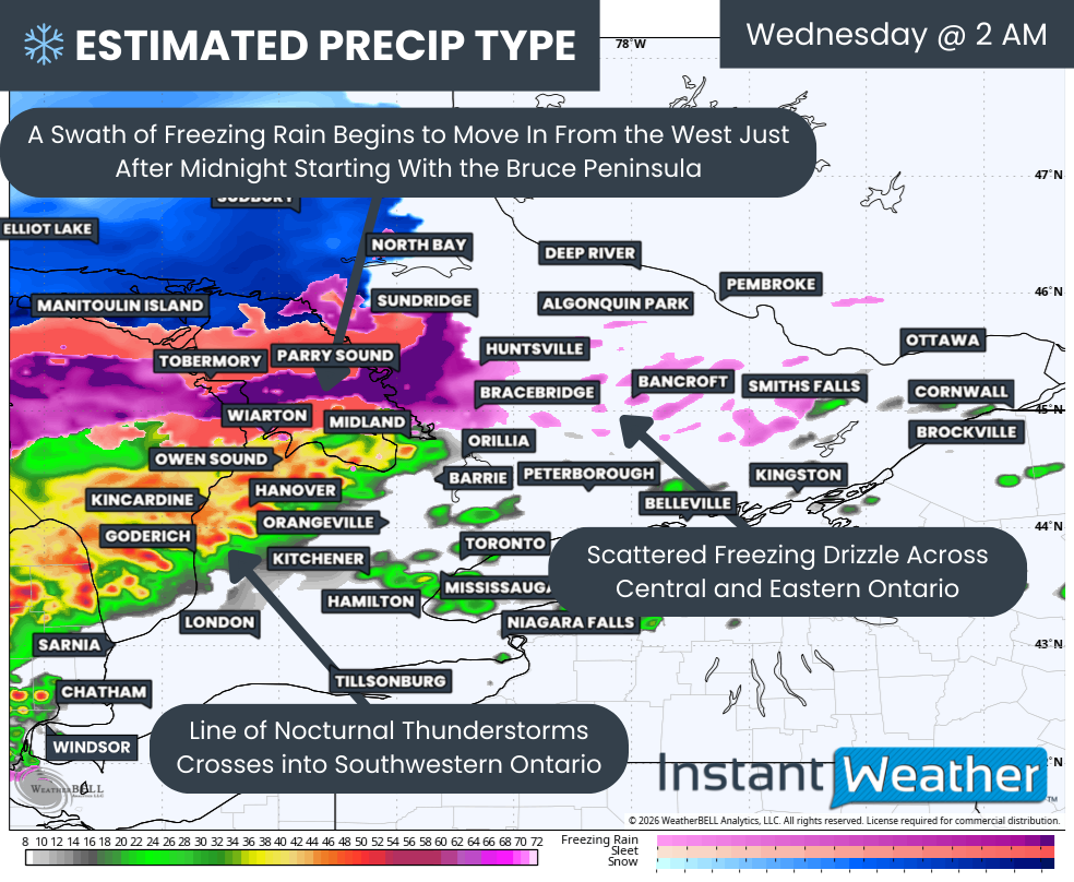 Major Ice Storm Targeting Ottawa Area Wednesday, Up to 25mm of Freezing ...