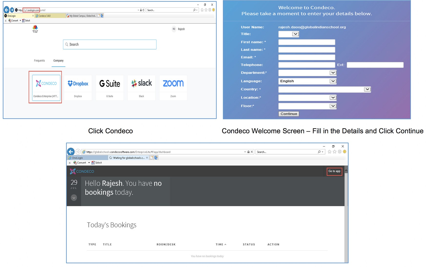 Condeco Guide — GIIS SMART CAMPUS