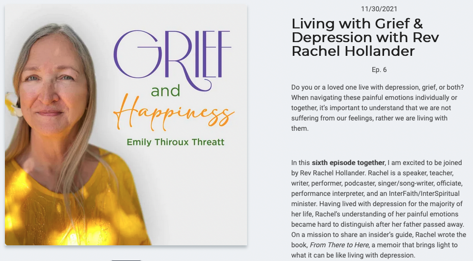 News and interviews about and with rev rachel hollander. — rev. rachel ...