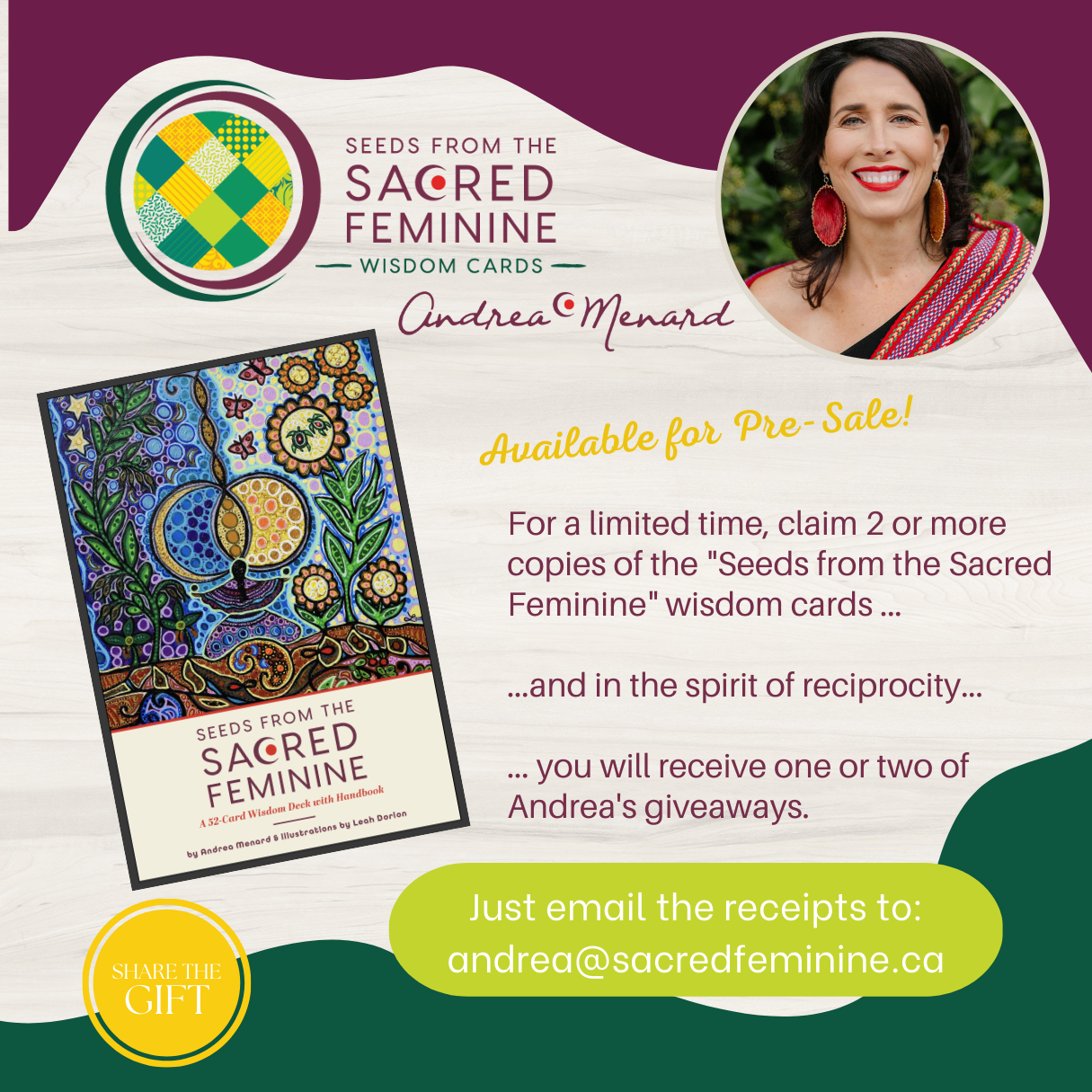 Seeds from the Sacred Feminine Wisdom Cards — Andrea Menard