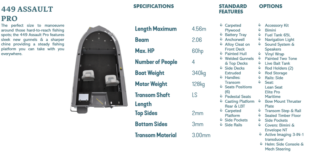 Stacer Assault Pro — Border Marine Centre