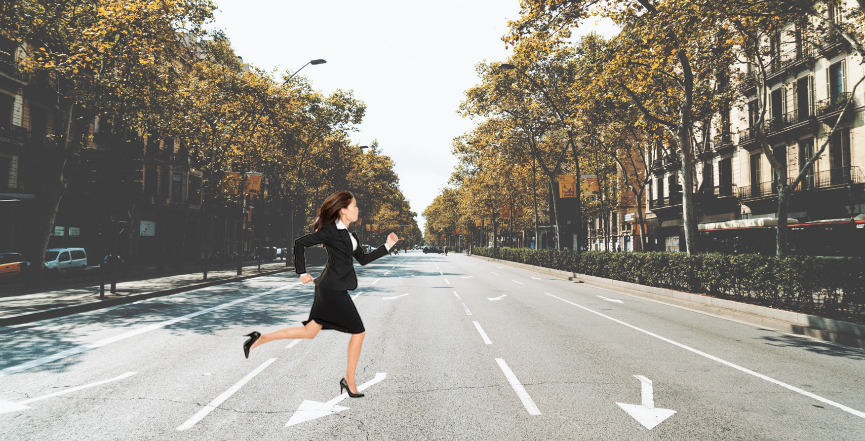 Local Coward Jogs Across Road to Evade Car 100 Metres Away