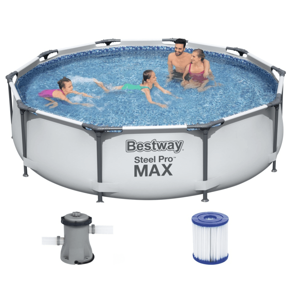 Bestway Steel Pro 10ft Metal Frame Round Pool — Merlin Leisure Pools