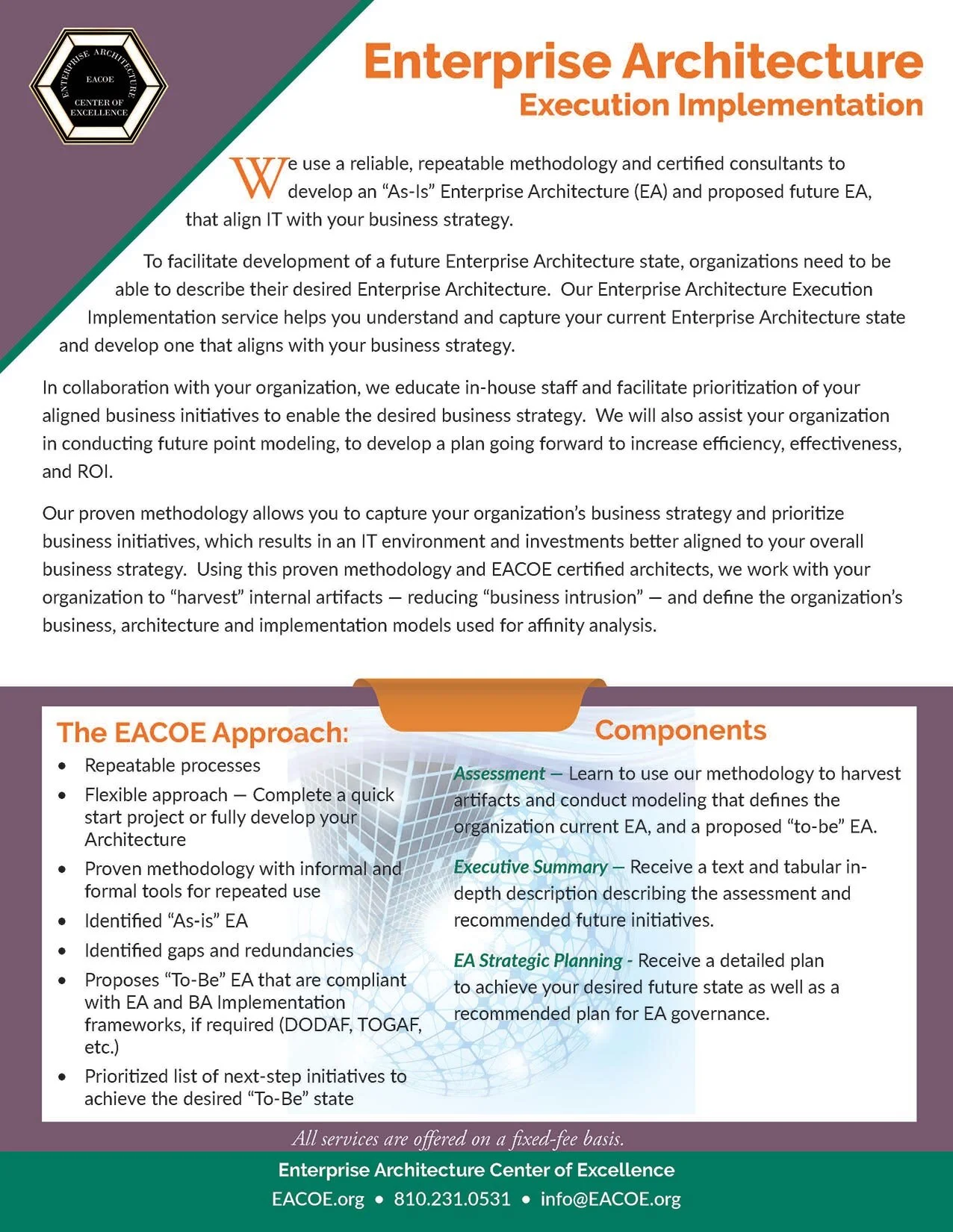 Enterprise Architecture Services and Solutions