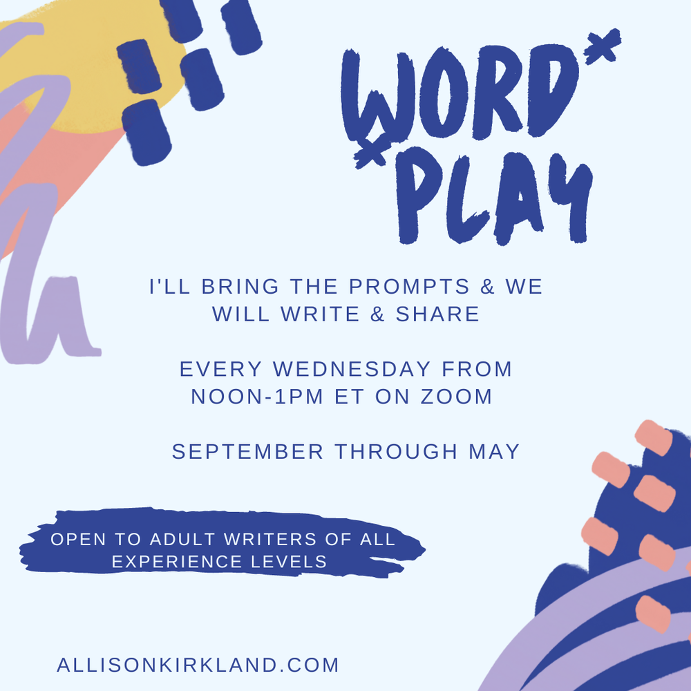 Word*play has a new time! Wednesdays from noon- 1pm ET. Join us ...