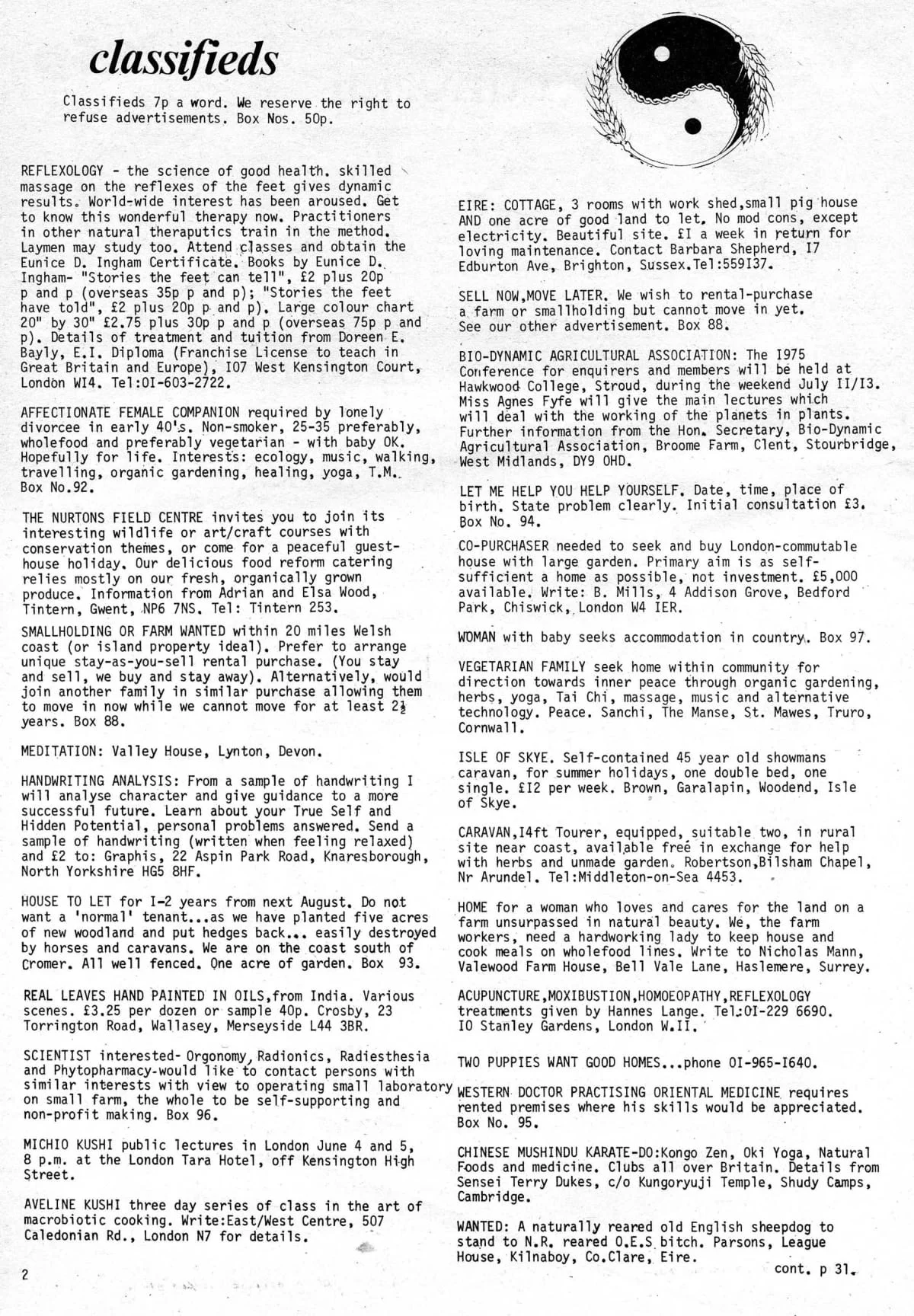 Seed Vol.4 No.6 June 1975 — Craig Sams