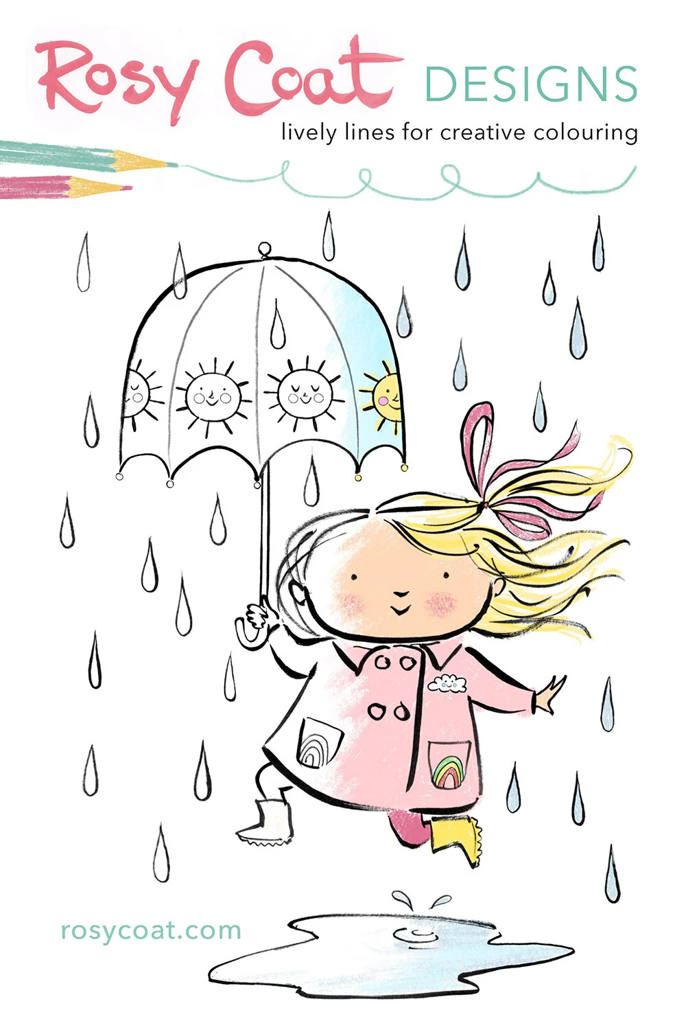 Rosy Coat Designs - colouring sheet printables for kids — Emma Quay | illustrator & author