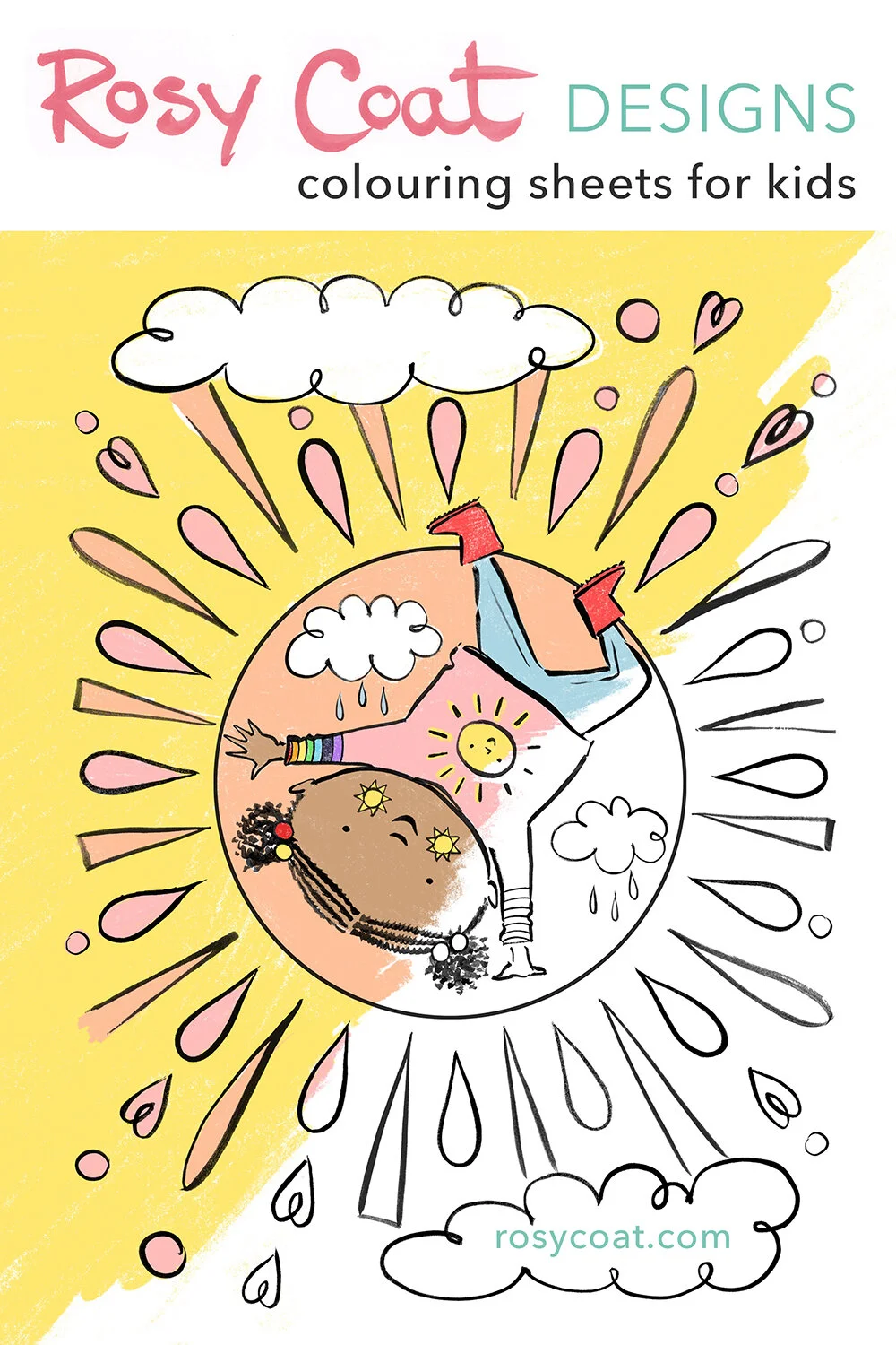 Rosy Coat Designs - colouring sheet printables for kids — Emma Quay | illustrator & author