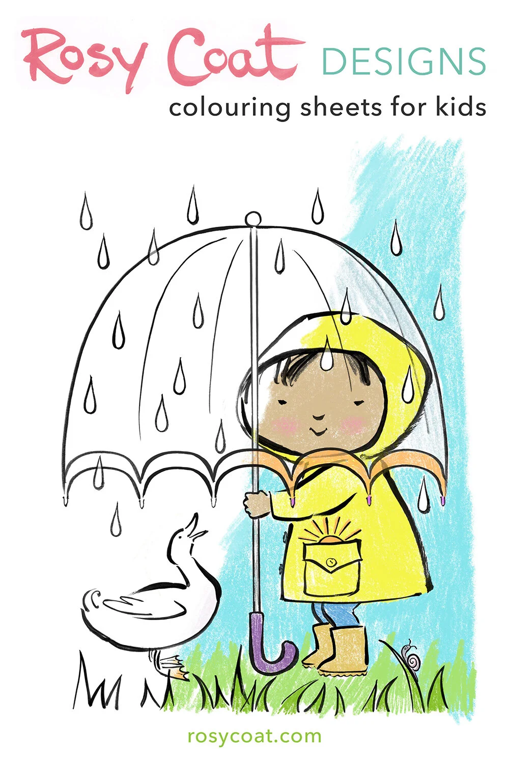 Rosy Coat Designs - colouring sheet printables for kids — Emma Quay | illustrator & author