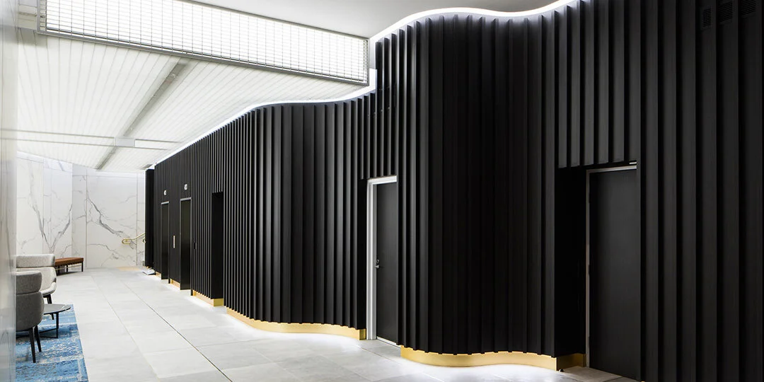 Aluminium Timber Look Fire-Rated Batten Cladding | Covet | Covet