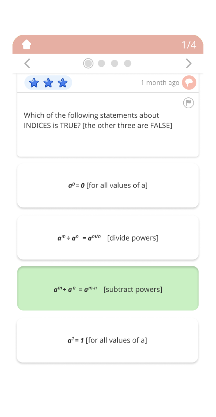 Maths edtech program for key stages 3 and 4 — Tassomai