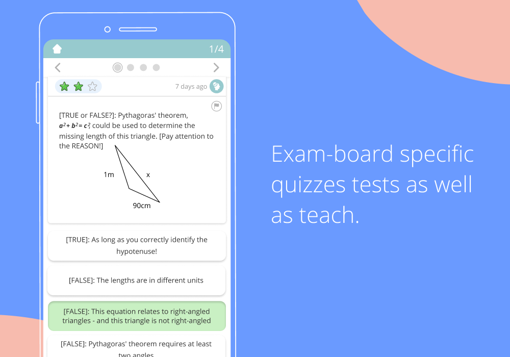 Maths edtech program for key stages 3 and 4 — Tassomai