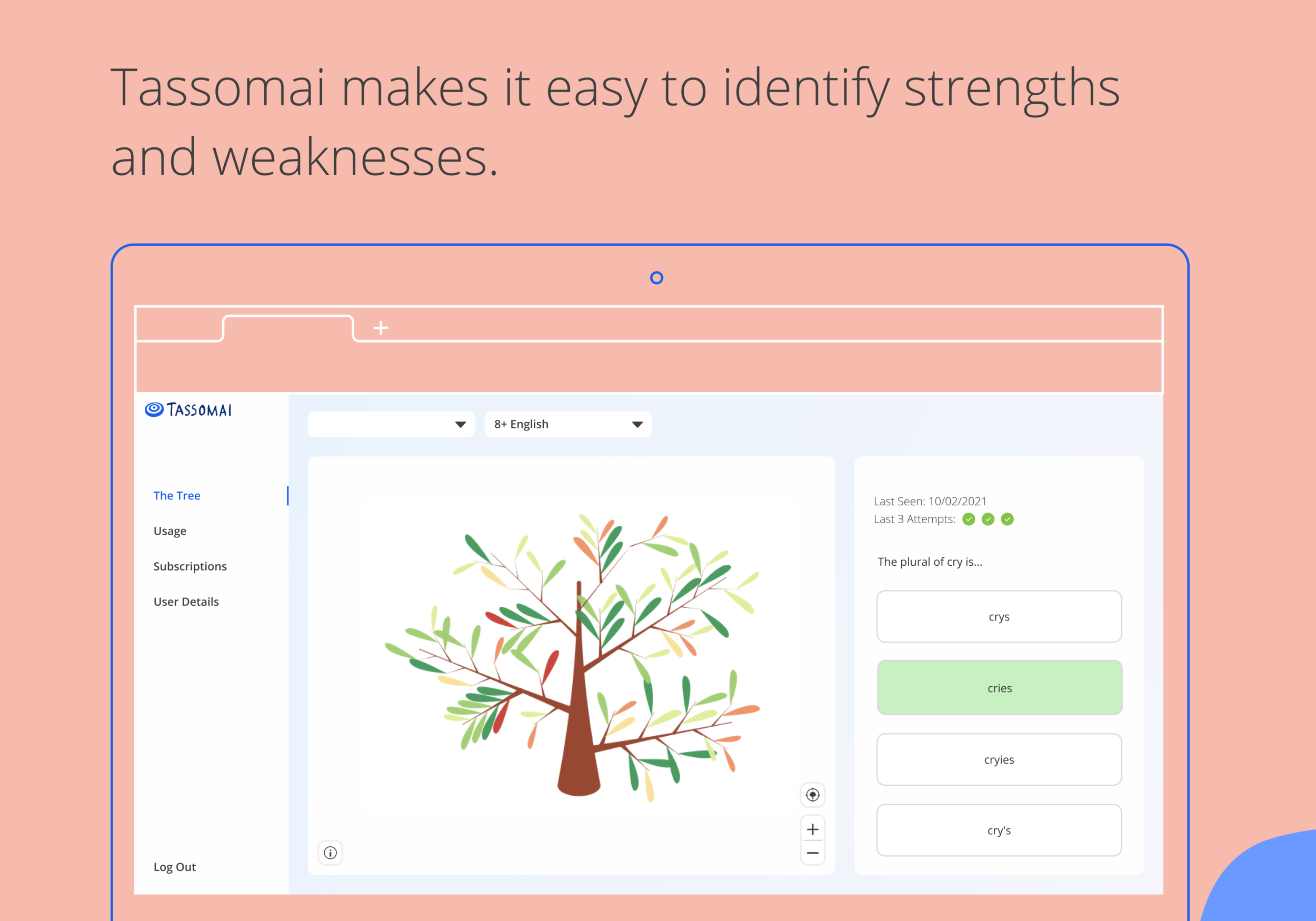Online home learning for 7, 8 & 9 year olds — Tassomai
