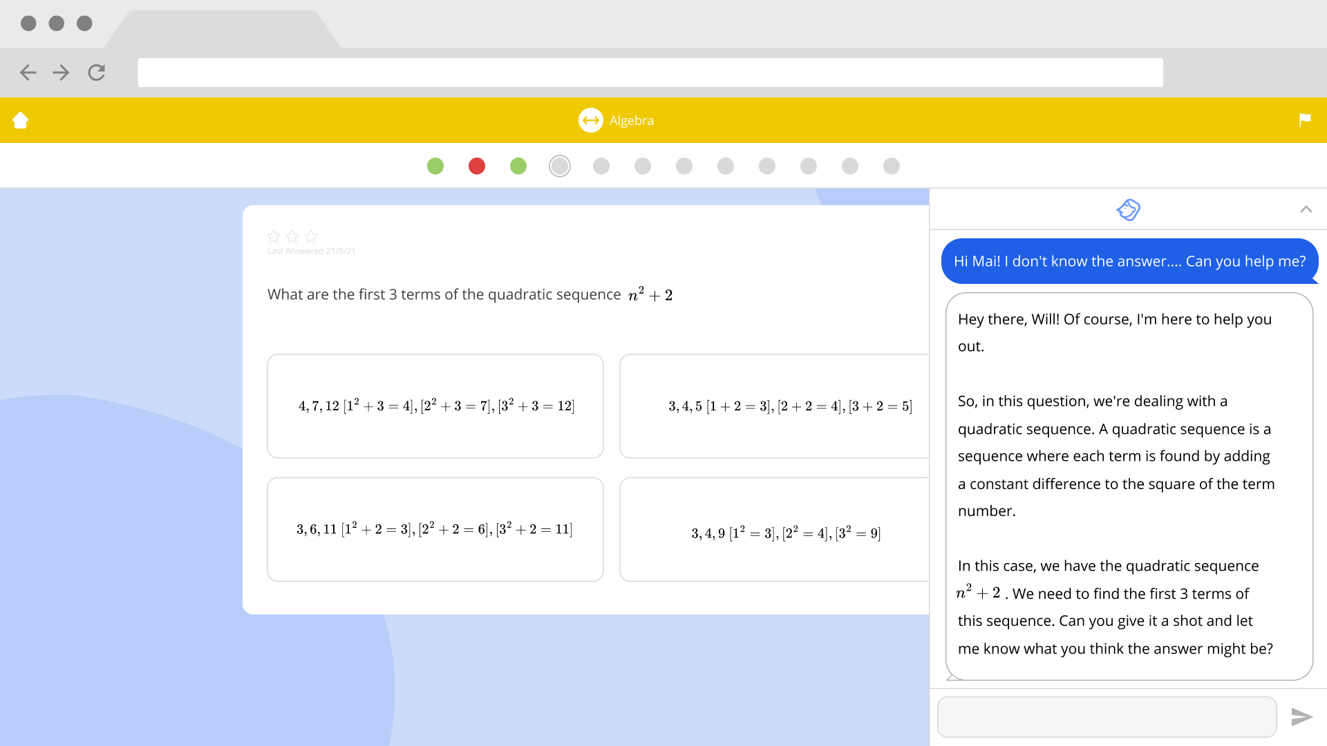 Mai, the AI tutor from Tassomai — Tassomai