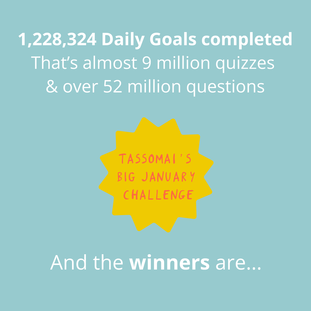 January Challenge Prize Draw Results — Tassomai