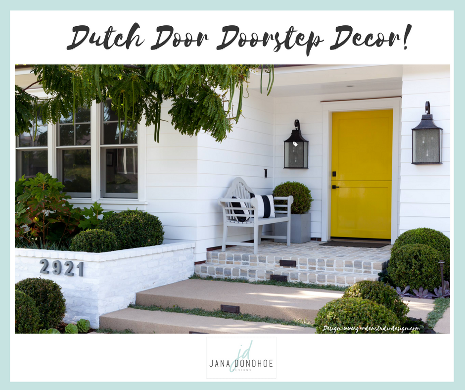 Dutch Door Doorstep Decor For Spring! — Jana Donohoe Designs