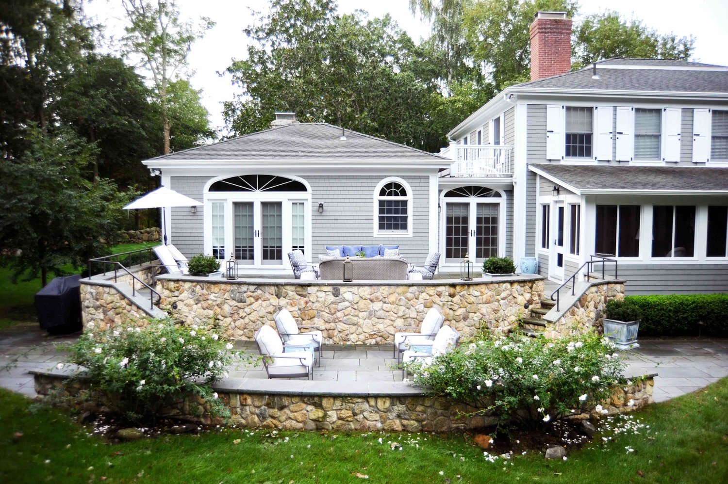 Terrace in Watch Hill, RI — Meg Lyons Architects, Architects in CT