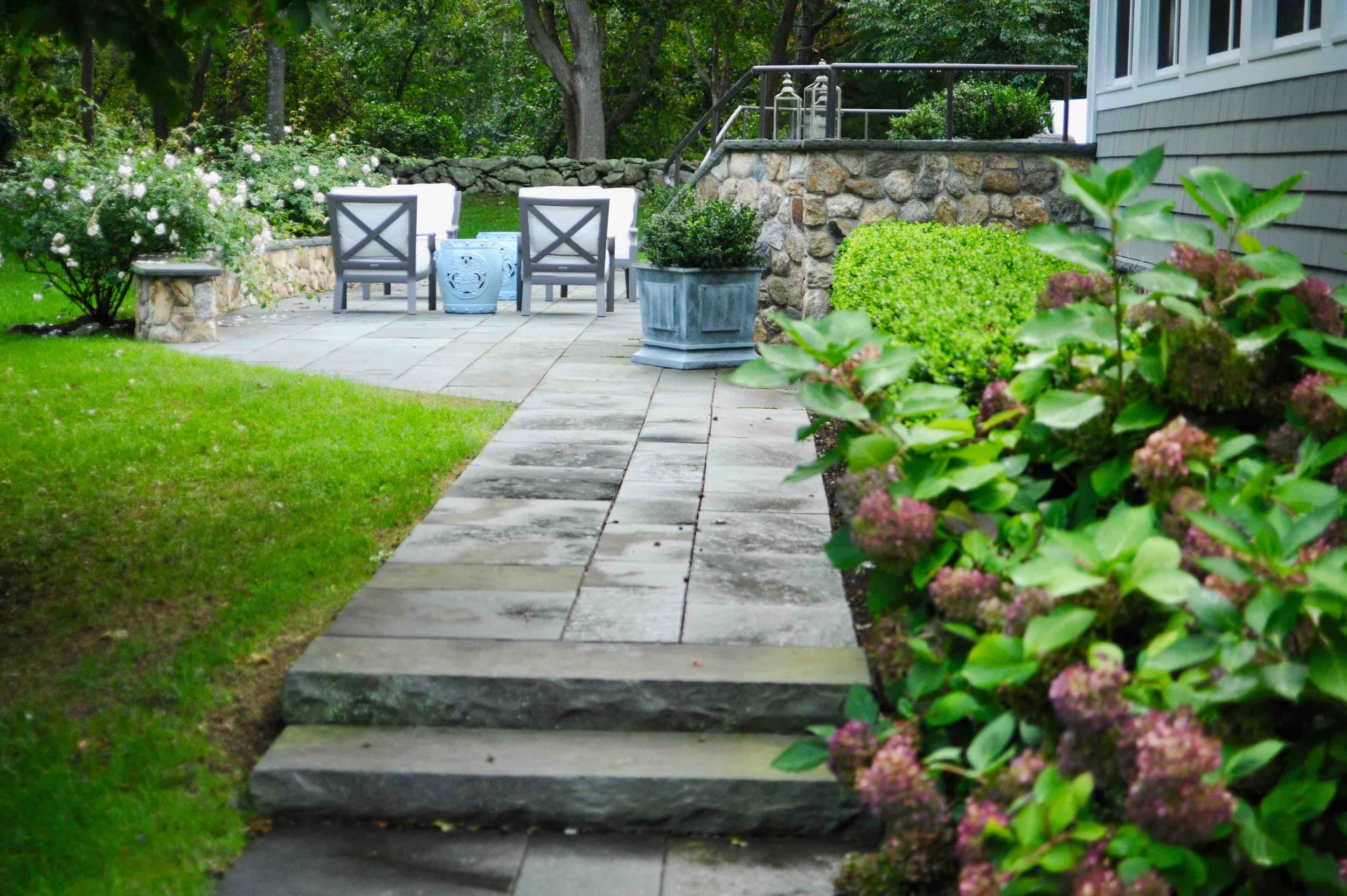Terrace in Watch Hill, RI — Meg Lyons Architects, Architects in CT
