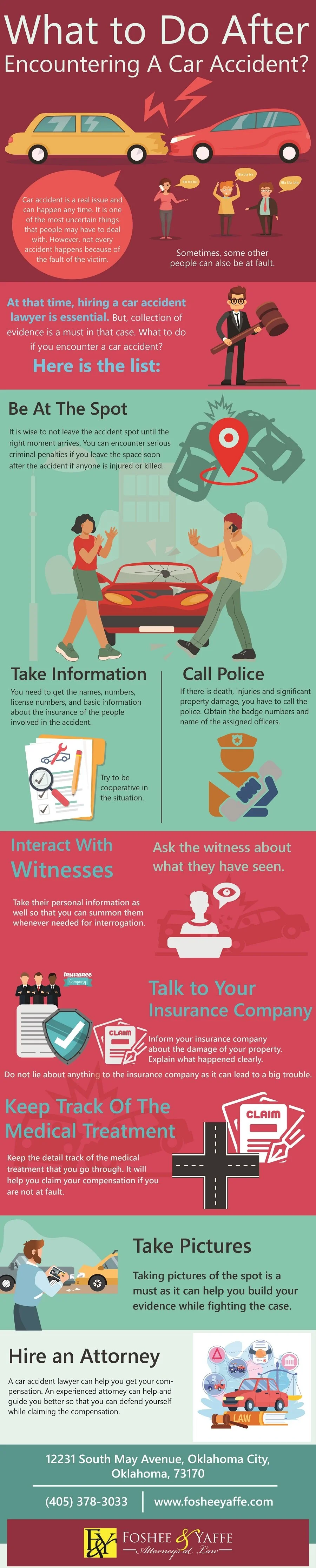 What To Do After Encountering A car Accident? (Infographic)