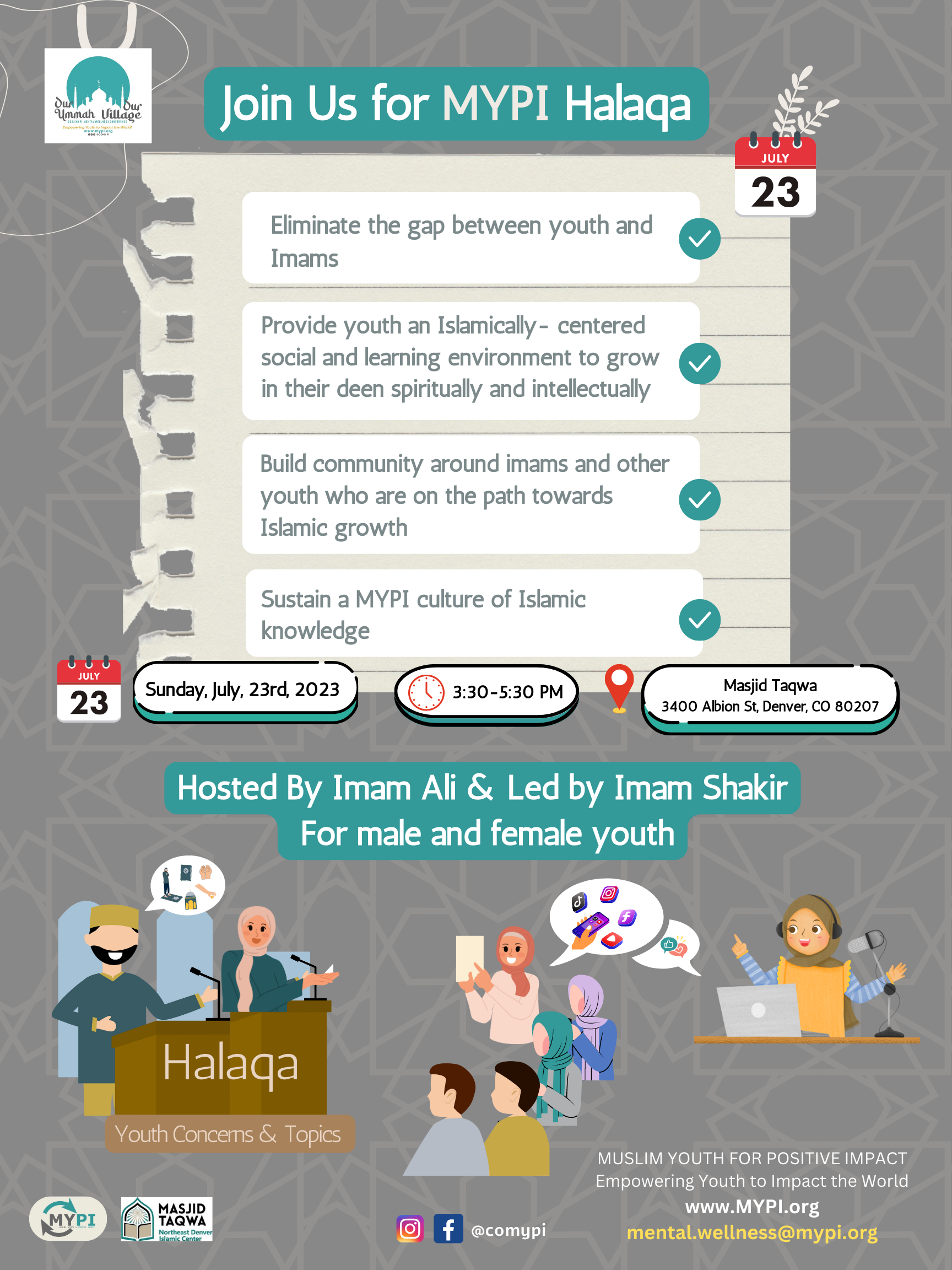 MYPI Events — Muslim Youth for Positive Impact