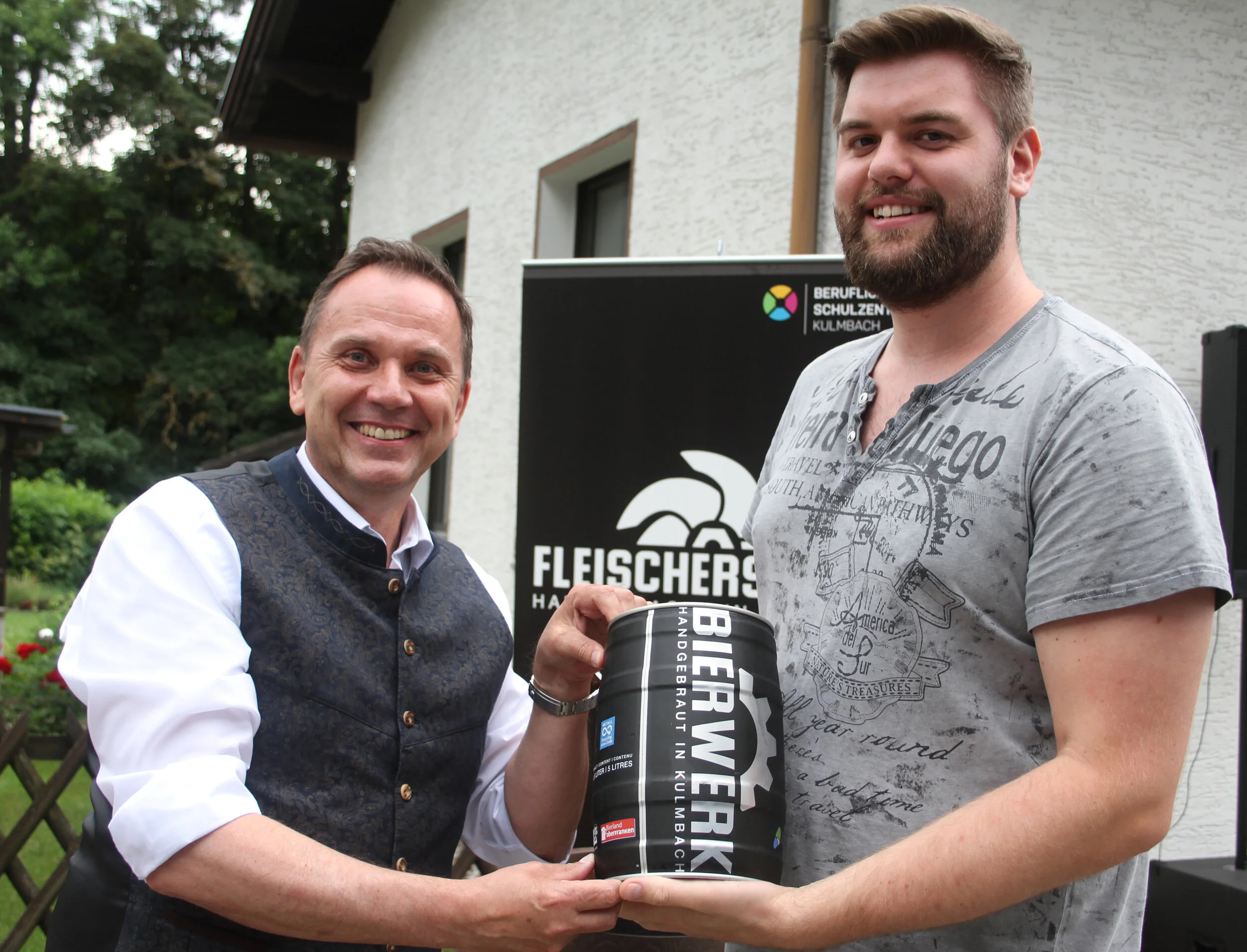 Mini-Bierfest mit Schüler-Produkten — Berufliches Schulzentrum Kulmbach