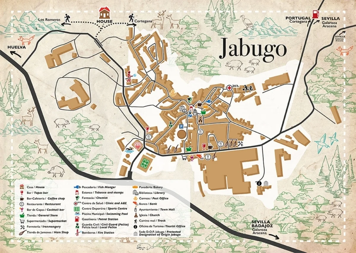 Jabugo Map — El Viejo Molino