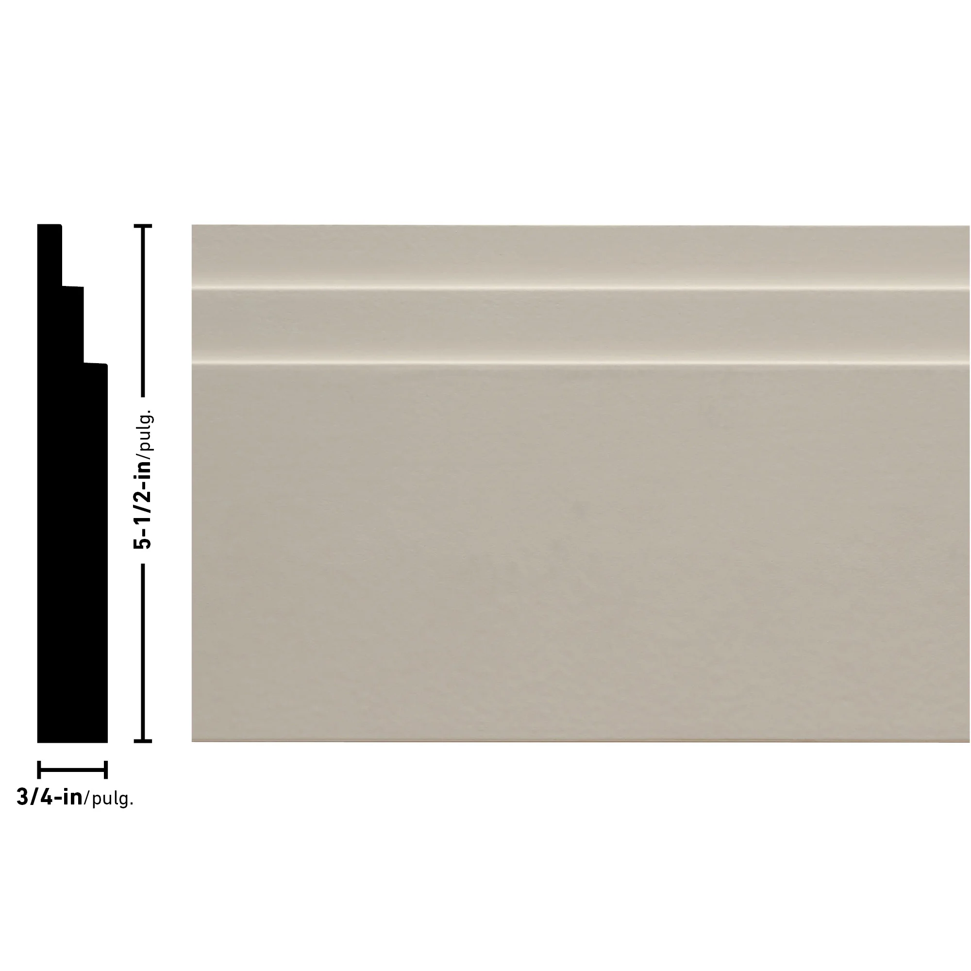 1262 Baseboard Moulding — Ornamental Decorative Millwork