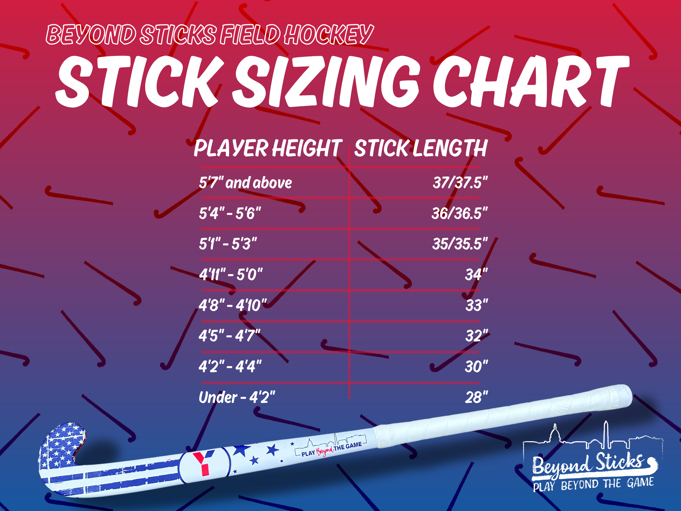 Stick Sizing Chart — Beyond Sticks