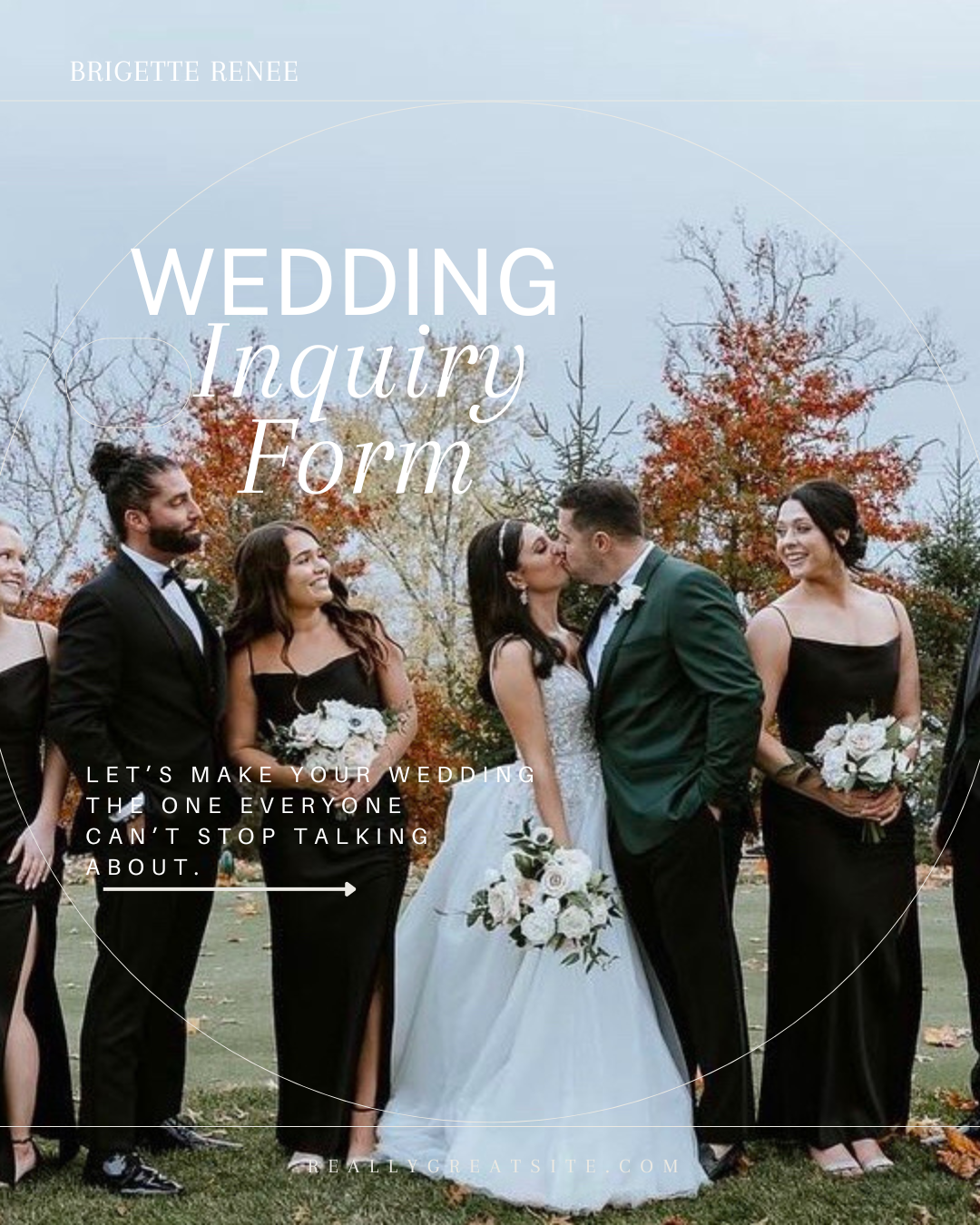 wedding inquiry form — Hearts and Flowers Floral Design