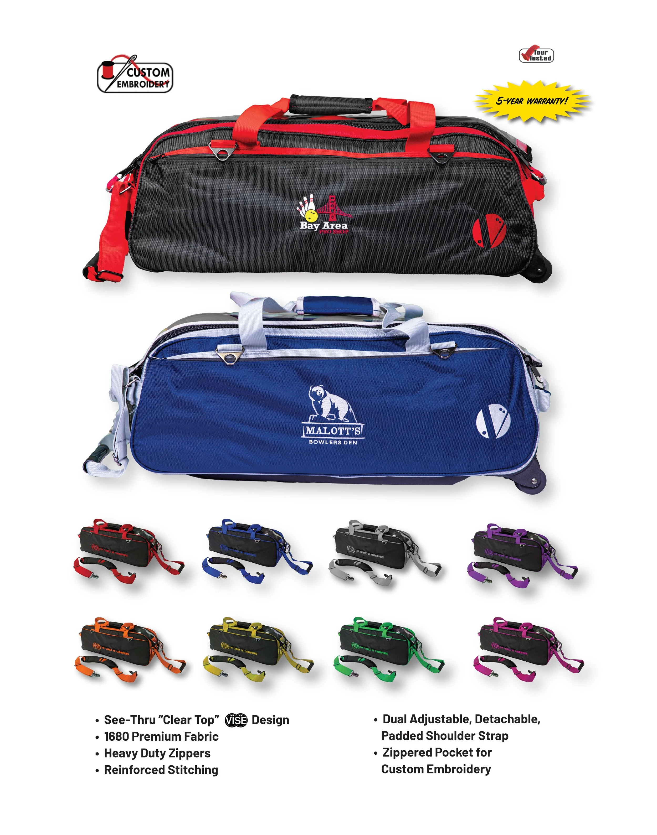 Vise Bowling Bags