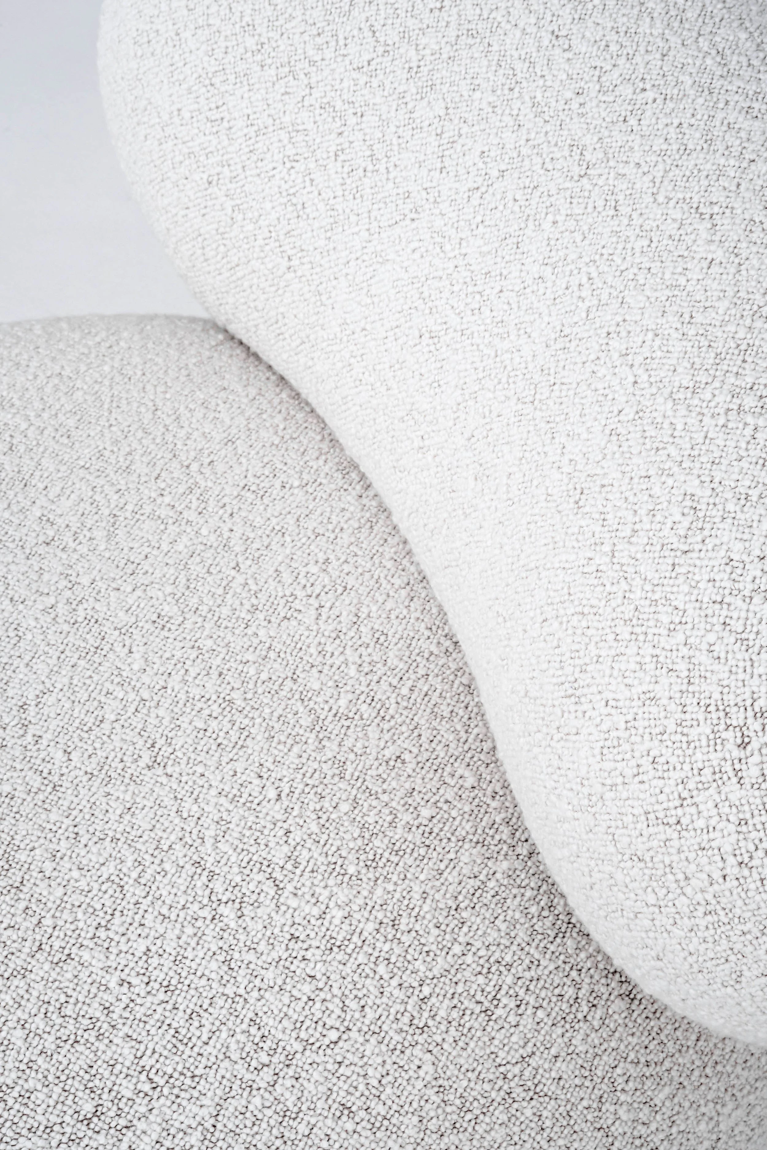 Flock Lounge Chair with ottoman combines bold forms and tactile ...