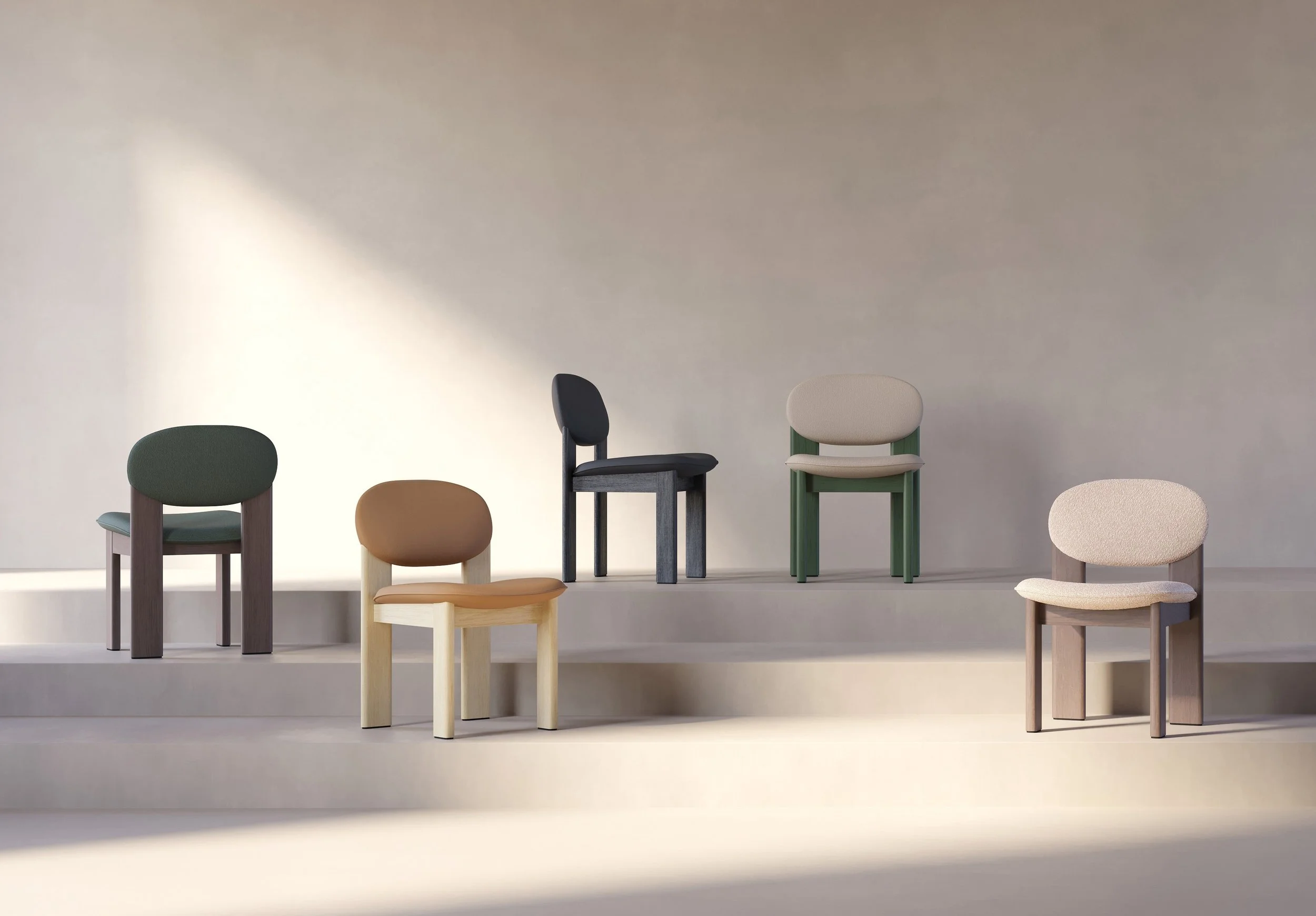 Wooden minimalstic dining chair Archipen — noom